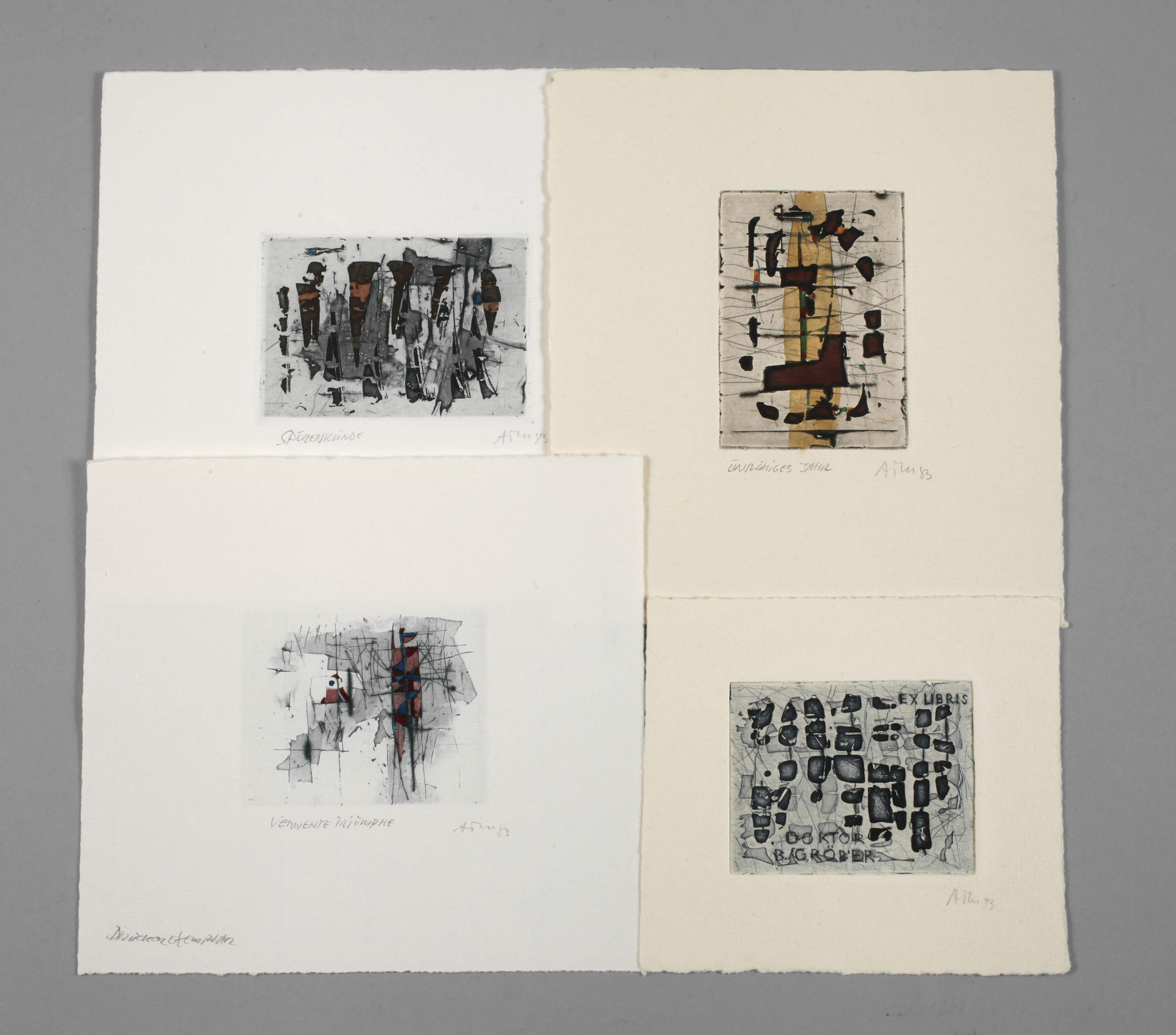 Alfred Traugott Mörstedt | Vier Graphiken | MutualArt