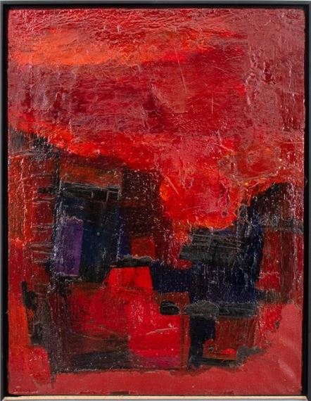 Gerhard Richter | Gerhard Richter Style Modernist Oil on Canvas | MutualArt