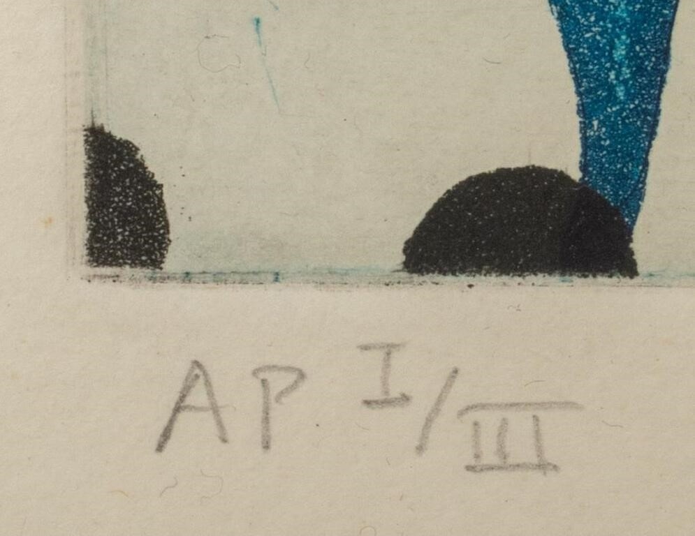 Philip Tsiaras | Philip Tsiaras Blue Donkey Artist's Proof Etching ...