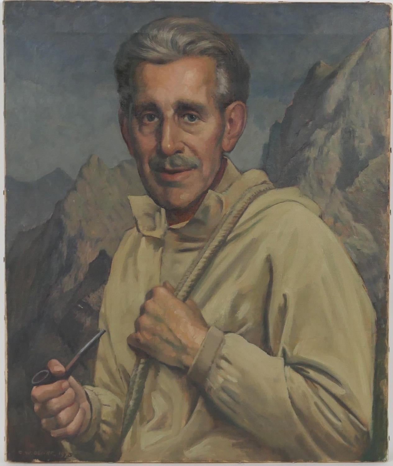 Charles William Oliver | Portrait of an unidentified mountaineer, (1978 ...