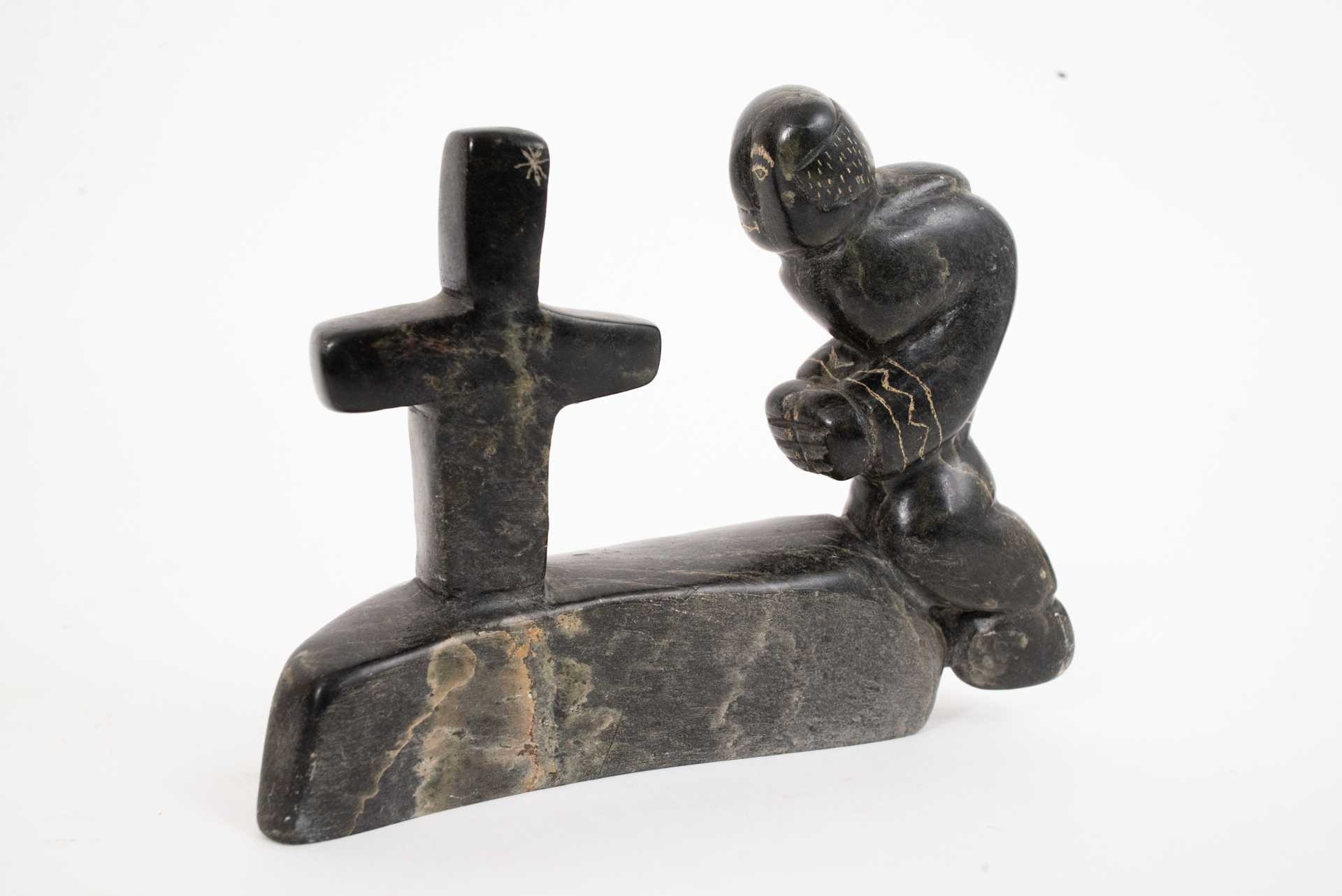 Lukasi Ultanga | Inuit in prayer | MutualArt