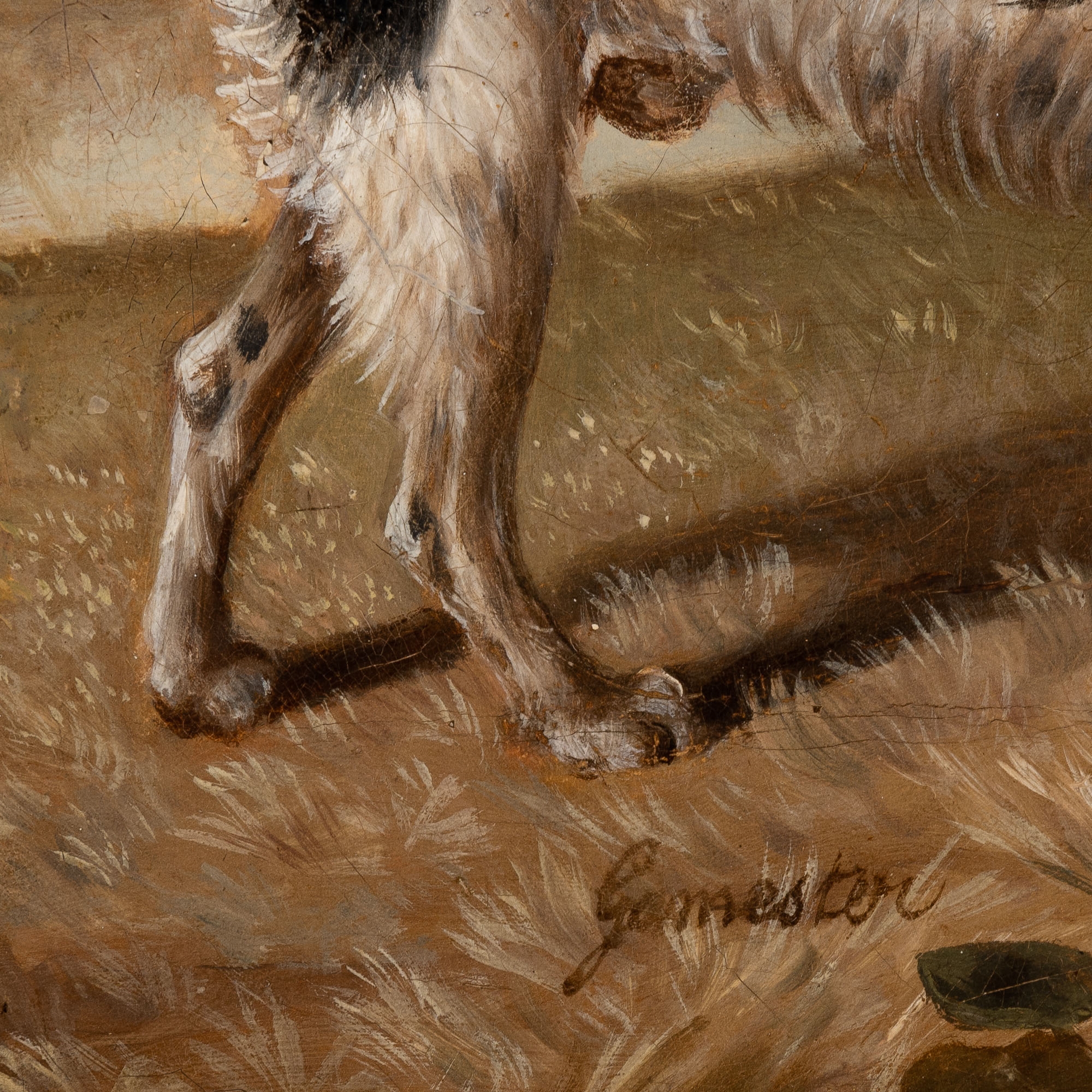 George Stubbs | A Horse and Three Dogs (1795) | MutualArt