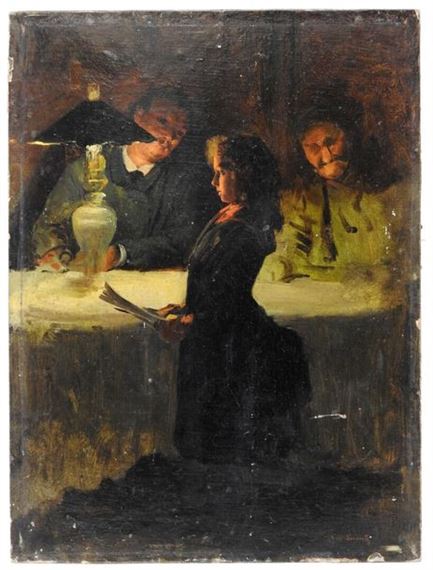 Victor Lecomte | Huile sur carton fort | MutualArt