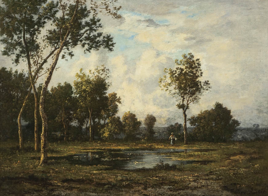 Léon Richet | Paysage de la foret de Fontainebleau | MutualArt
