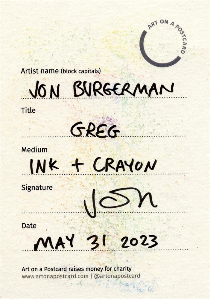 Jon Burgerman | Greg (2023) | MutualArt