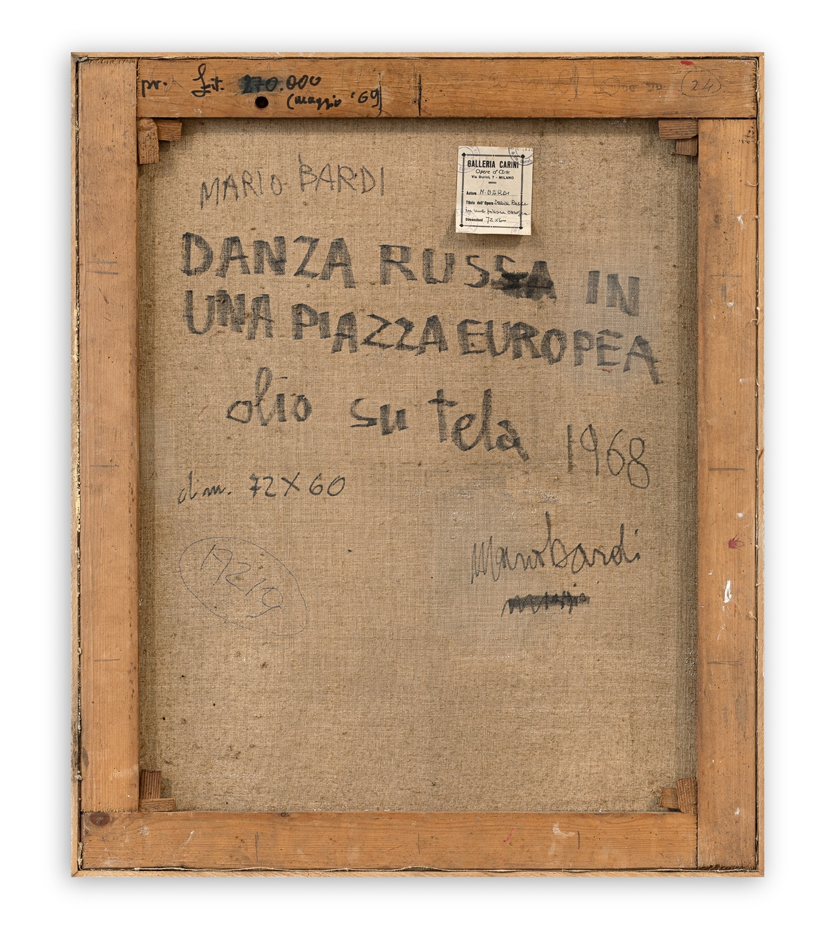 Mario Bardi | Danza russa in una piazza europea (1968) | MutualArt