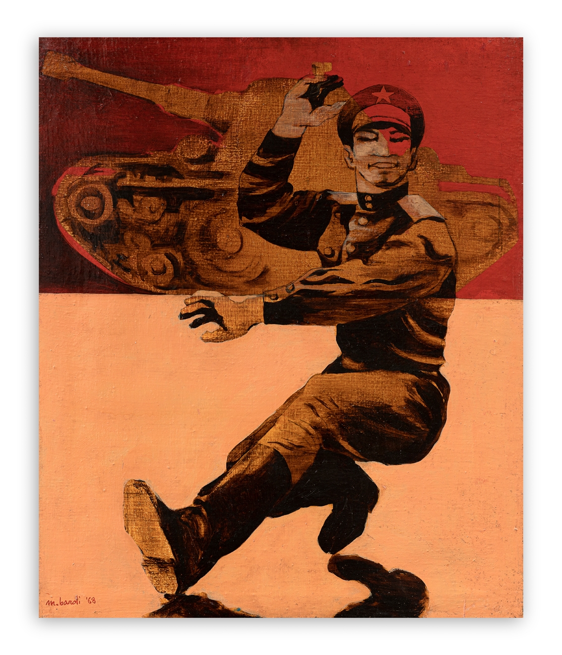 Mario Bardi | Danza russa in una piazza europea (1968) | MutualArt