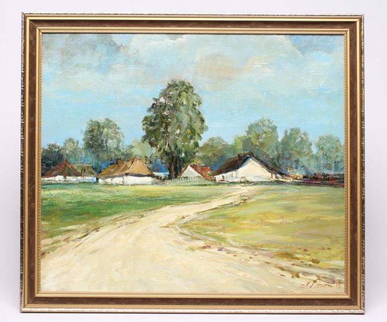 Zbigniew Litwin | Rural Village Scene | MutualArt