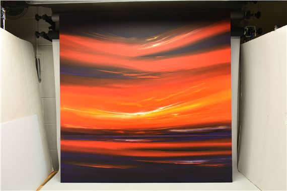 Jonathan Shaw | A DRAMATIC SUNSET OVER WATER | MutualArt