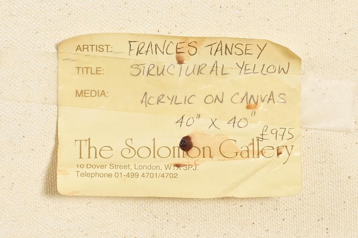 Francis Tansey | Structural Yellow (1987-88) (1987 - 1988) | MutualArt