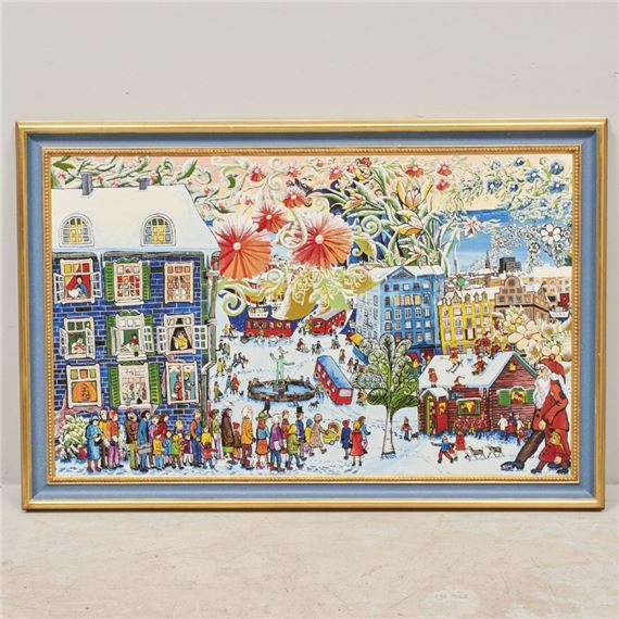 Bengt Elde | Town scene | MutualArt