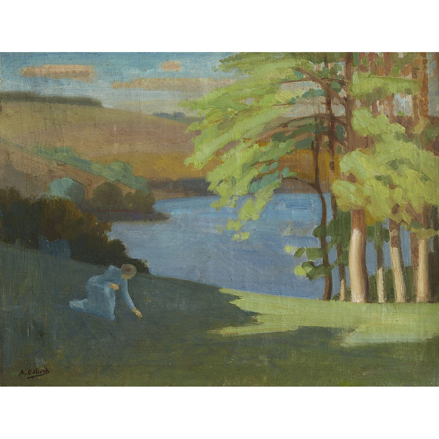 Alphonse Osbert | IN THE EVENING'S TRANQUILITY (1897) | MutualArt