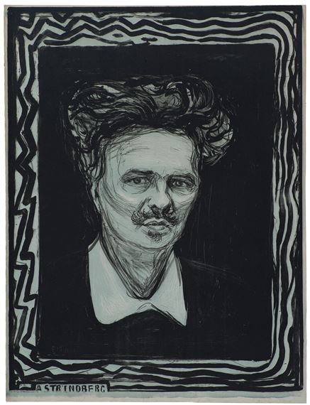 Edvard Munch | August Strindberg (1896) | MutualArt