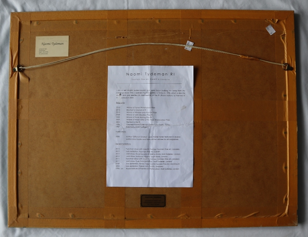 Naomi Tydeman | Naomi Tydeman Blue Mist Watercolour Signed and labels ...