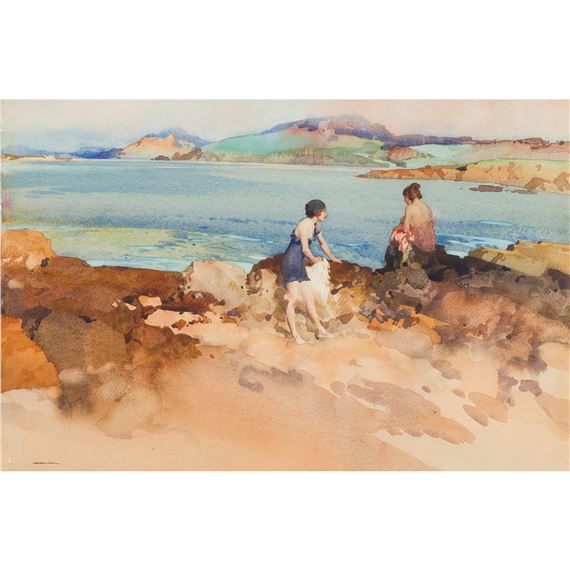 William Russell Flint | A ROUGH BEACH, MORVERN | MutualArt