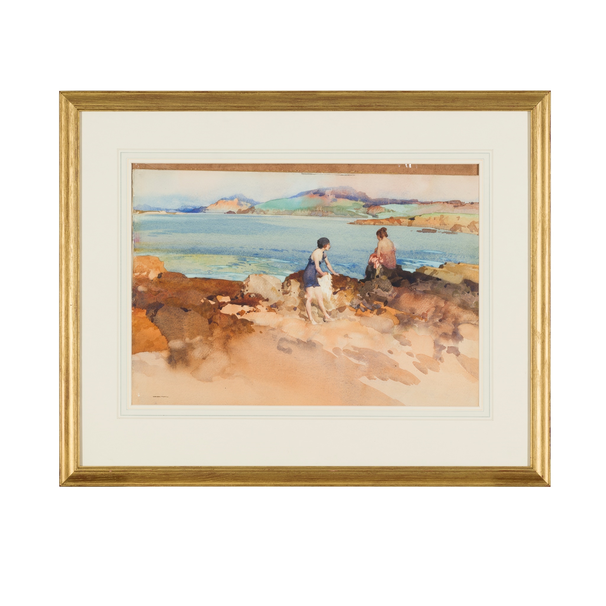 William Russell Flint | A ROUGH BEACH, MORVERN | MutualArt