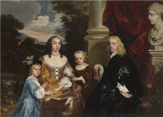 Sir Peter Lely | The Carnarvon Family: Group portrait of Charles Dormer ...
