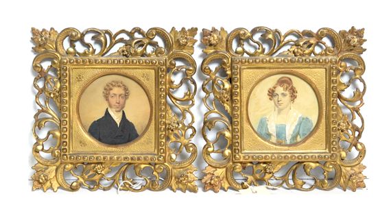 British School, 19th Century | Portrait Miniature of Captain Bridges ...