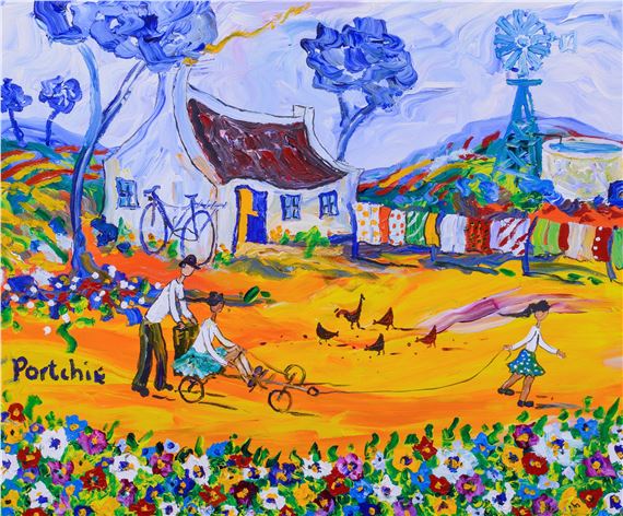 Portchie | Playing with the Go Kart | MutualArt