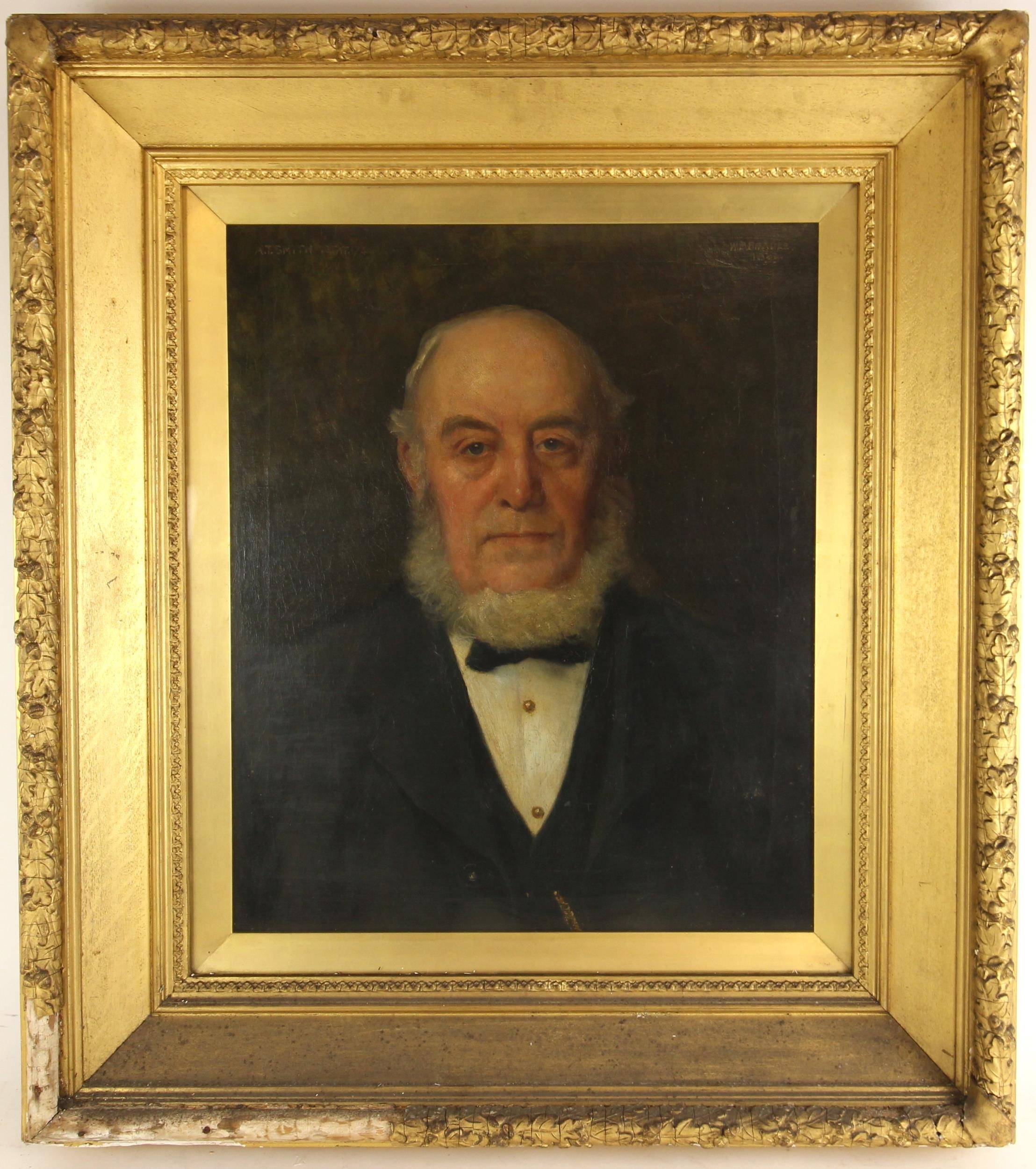 William Barnes Boadle | A bust length portrait of A.T. Smith aged 74 ...