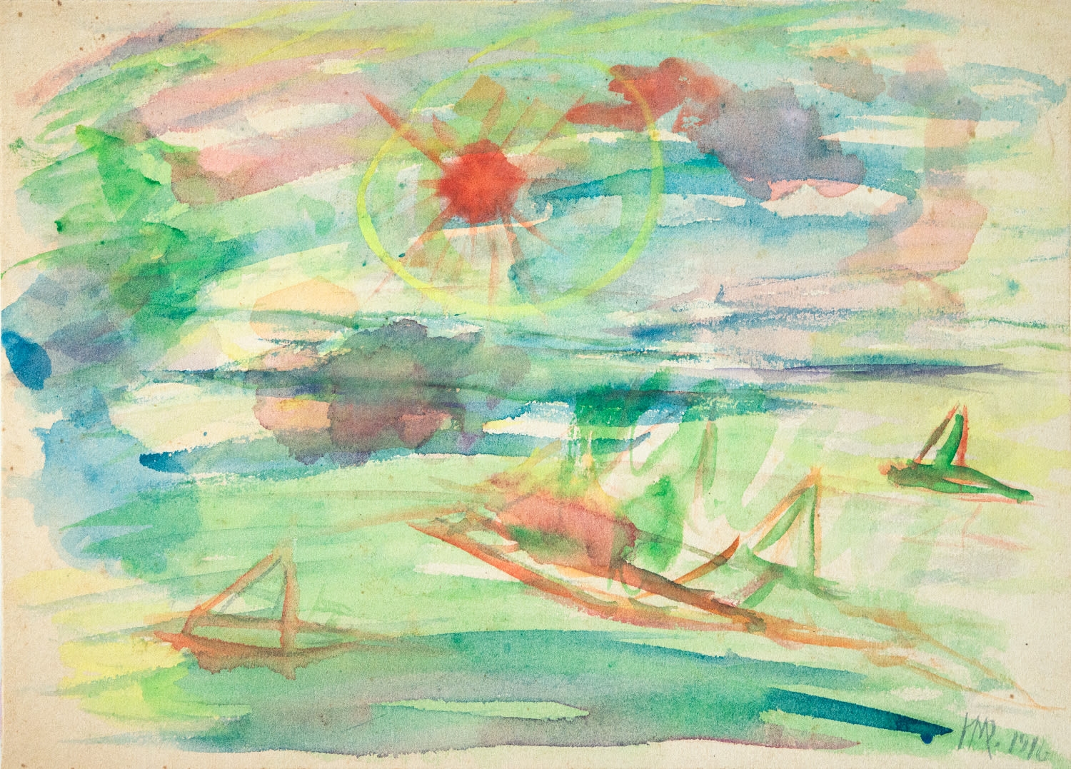 Max Pechstein | Landscape (1916) | MutualArt