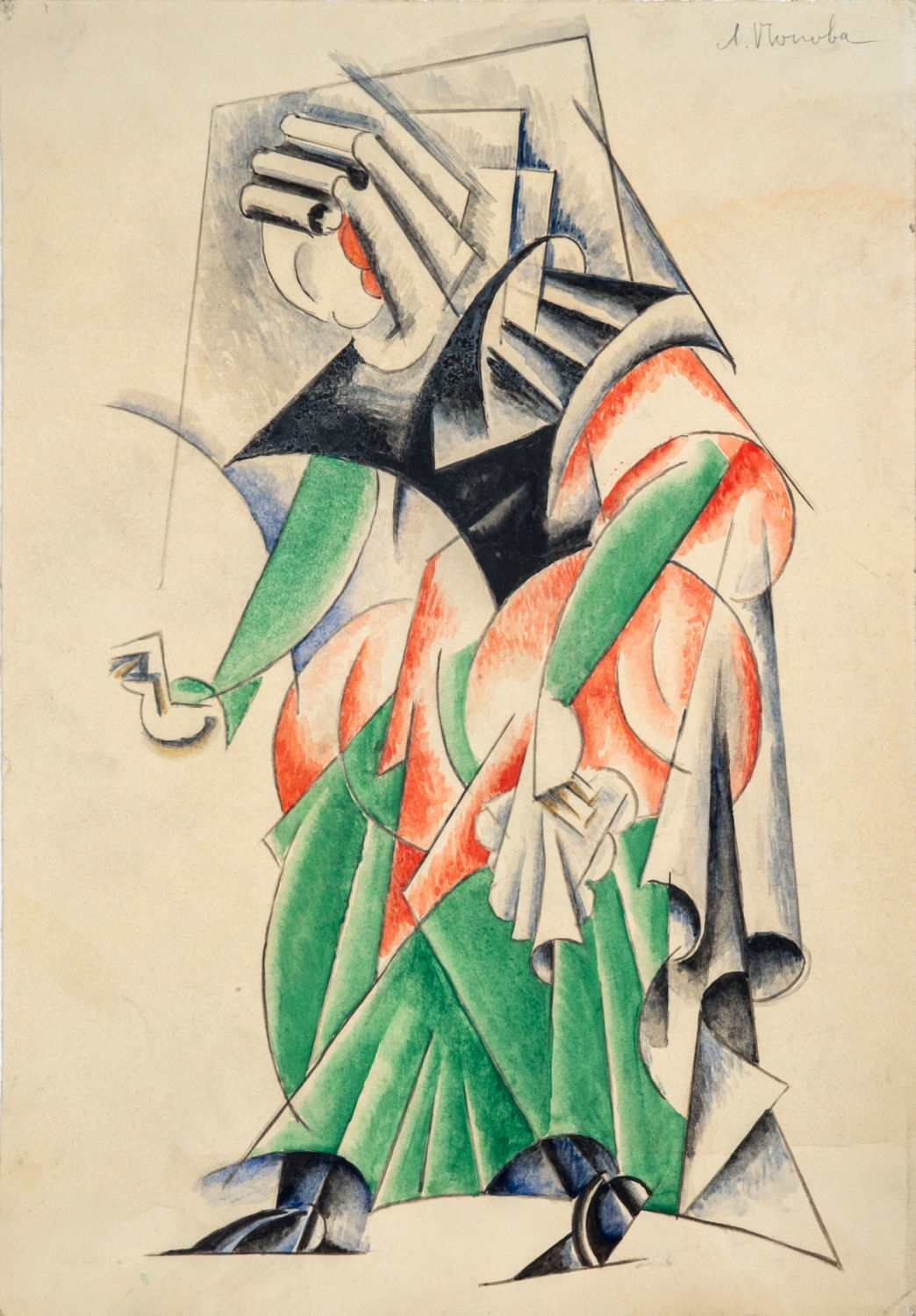 Ljubov Popova | Costume Design for the Play Romeo and Juliet | MutualArt