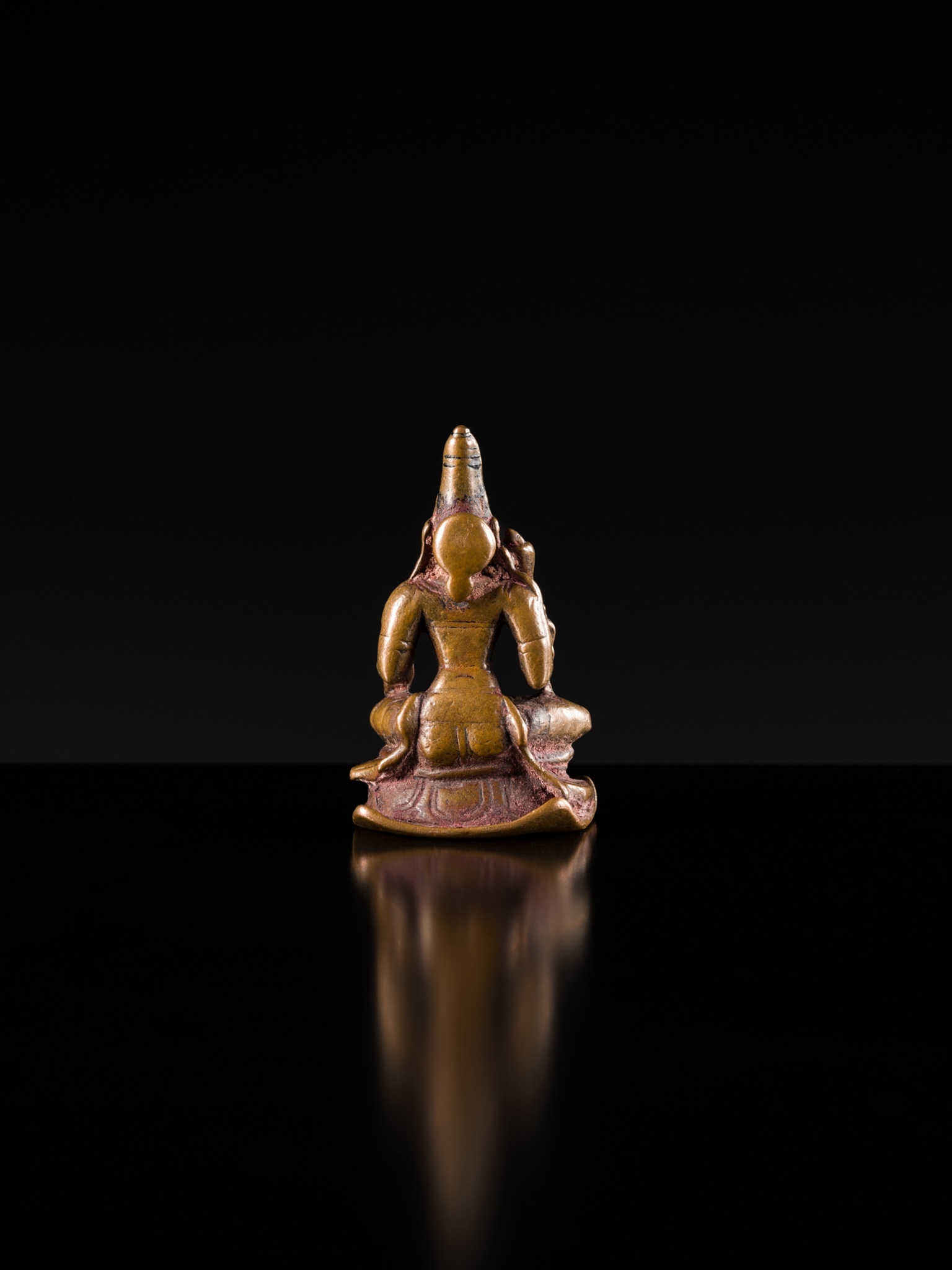 South Indian School, 17th Century | A SMALL BRONZE FIGURE OF SRI DEVI ...