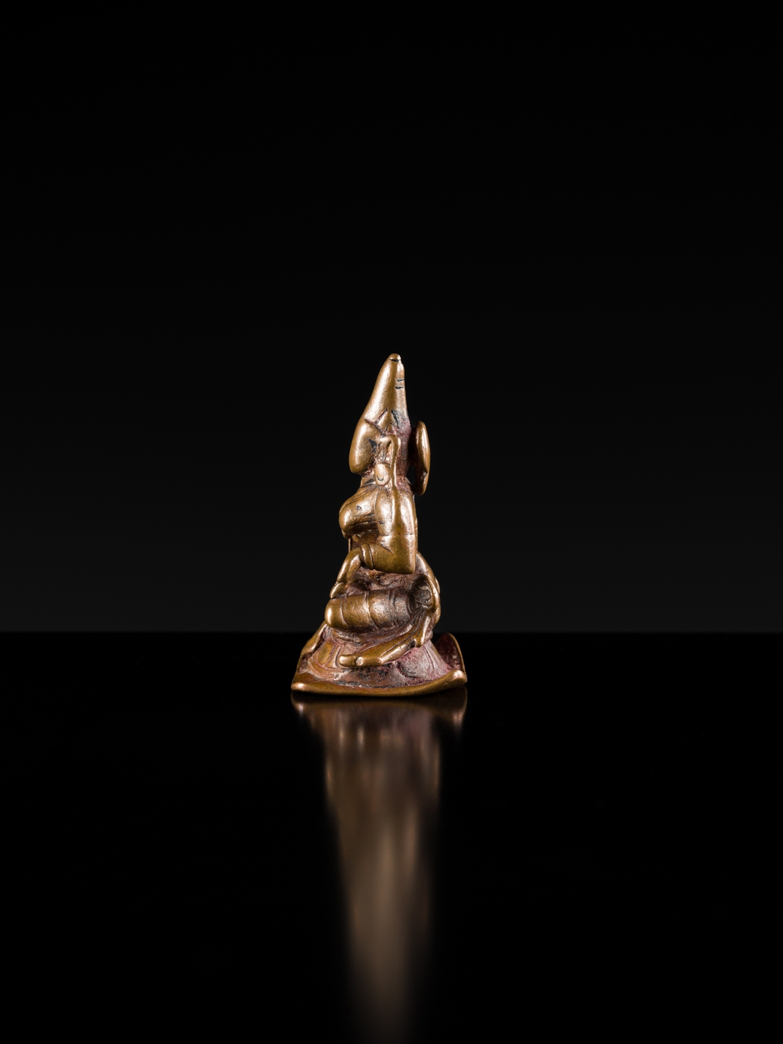 South Indian School, 17th Century | A SMALL BRONZE FIGURE OF SRI DEVI ...