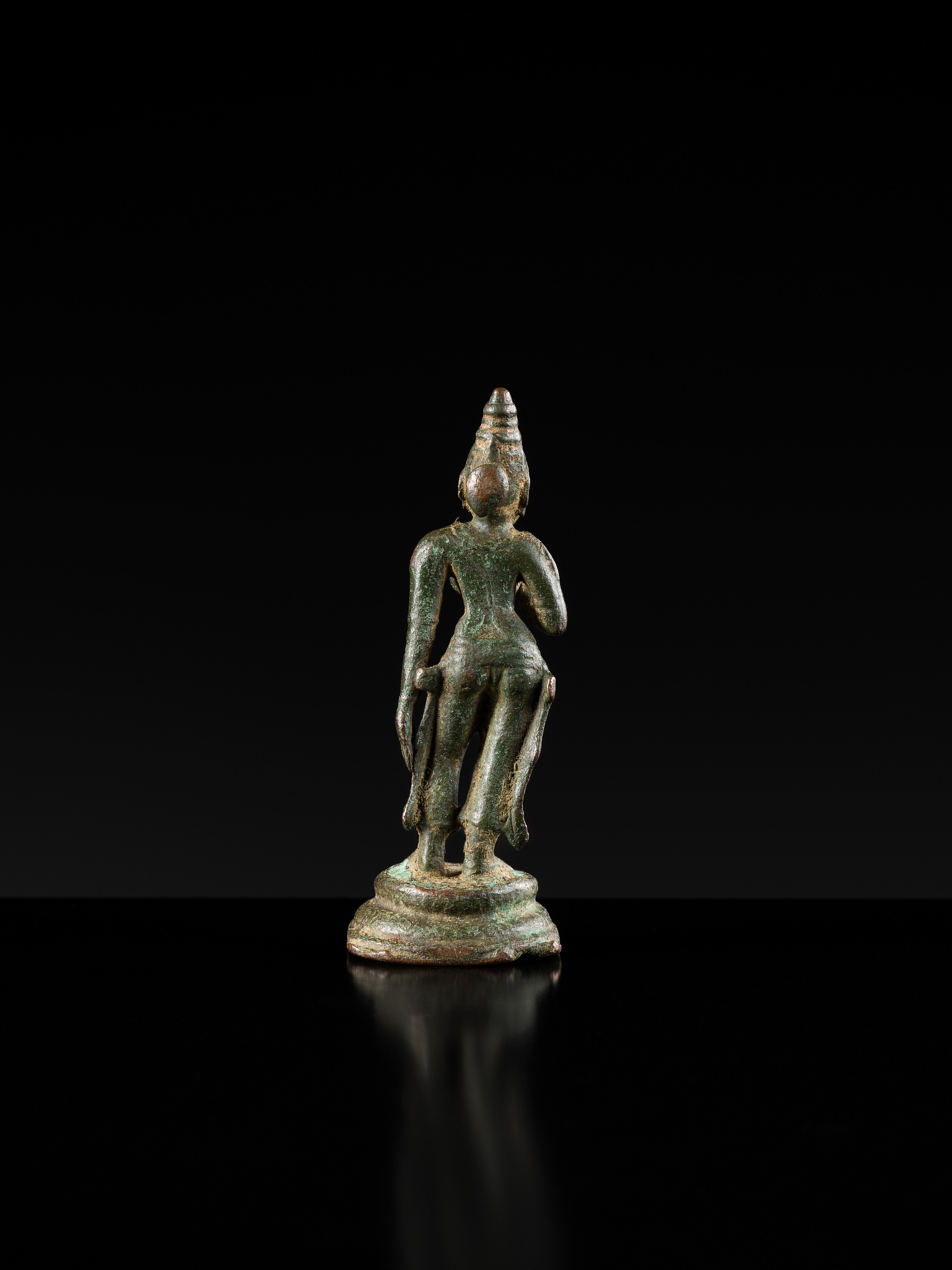 South Indian School, 17th Century | A SMALL BRONZE FIGURE OF PARVATI ...