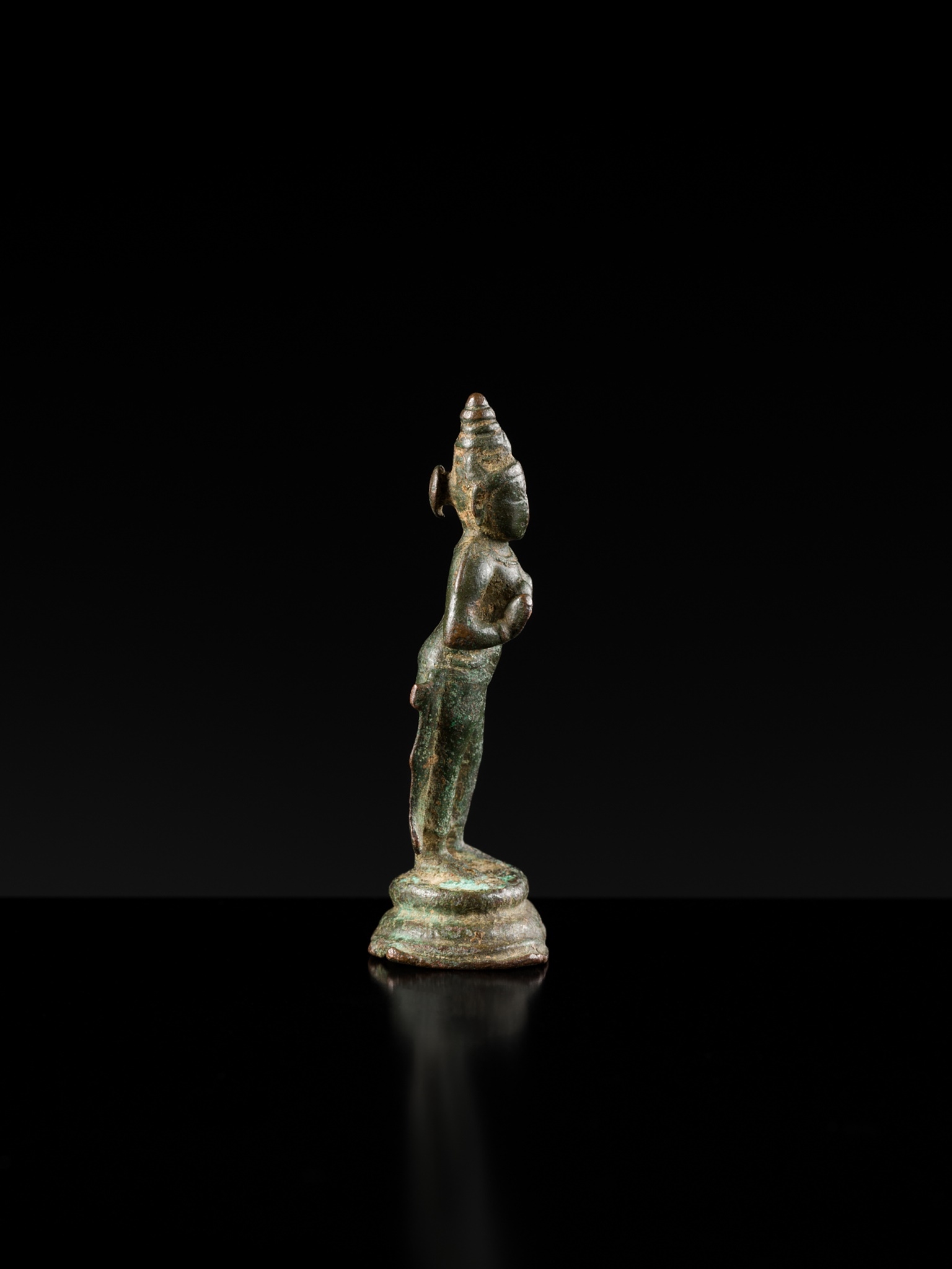 South Indian School, 17th Century | A SMALL BRONZE FIGURE OF PARVATI ...