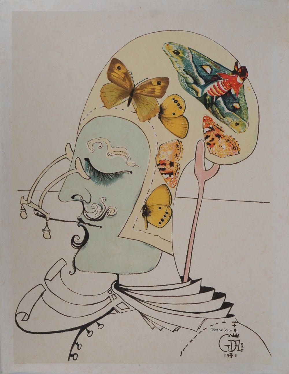 Salvador Dalí | Scarab Costumes : Le Serveur Élégant, 1971 (1971 ...