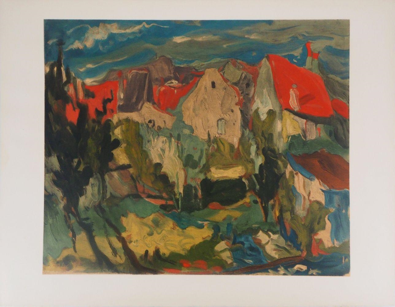 Chaim Soutine | L'escalier rouge à Cagnes (1923 - 1924) | MutualArt