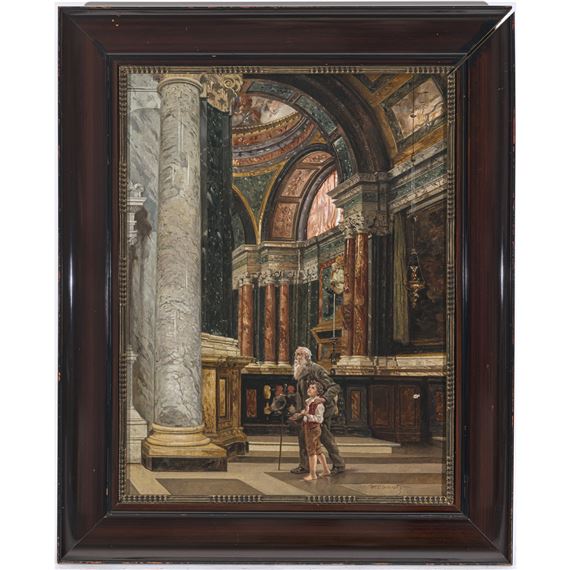 Hermann Clementz | Interior of Santa Maria del Popolo in Rome | MutualArt