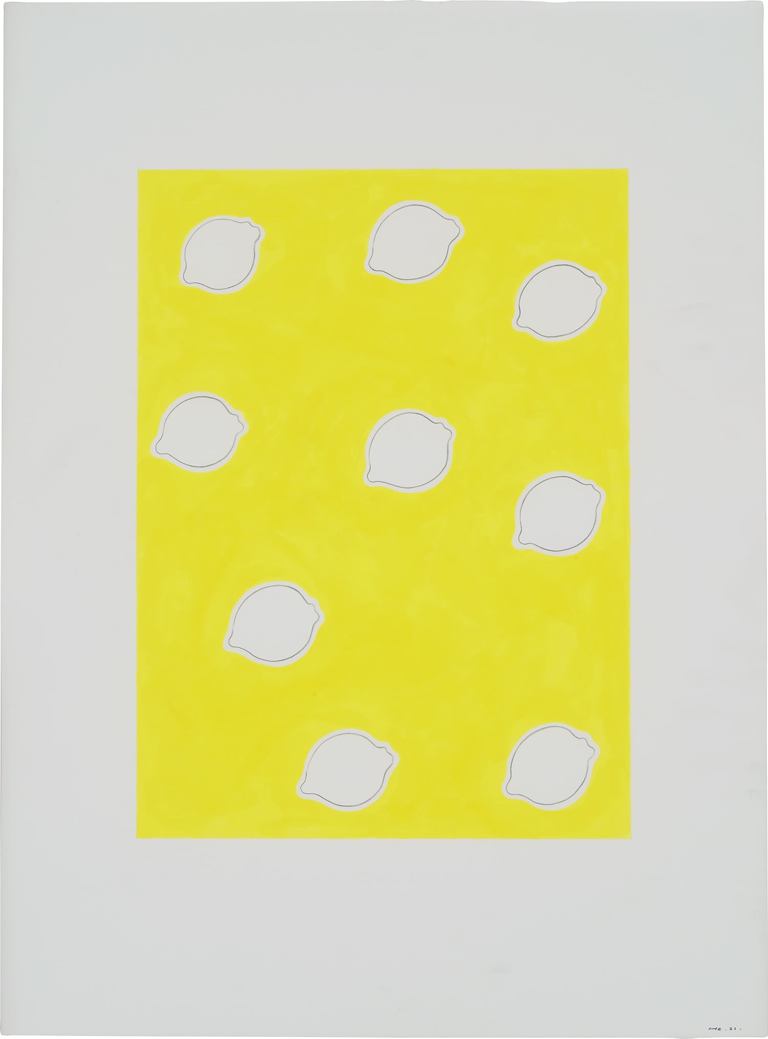He Xiangyu | 9 Lemons (2021) | MutualArt