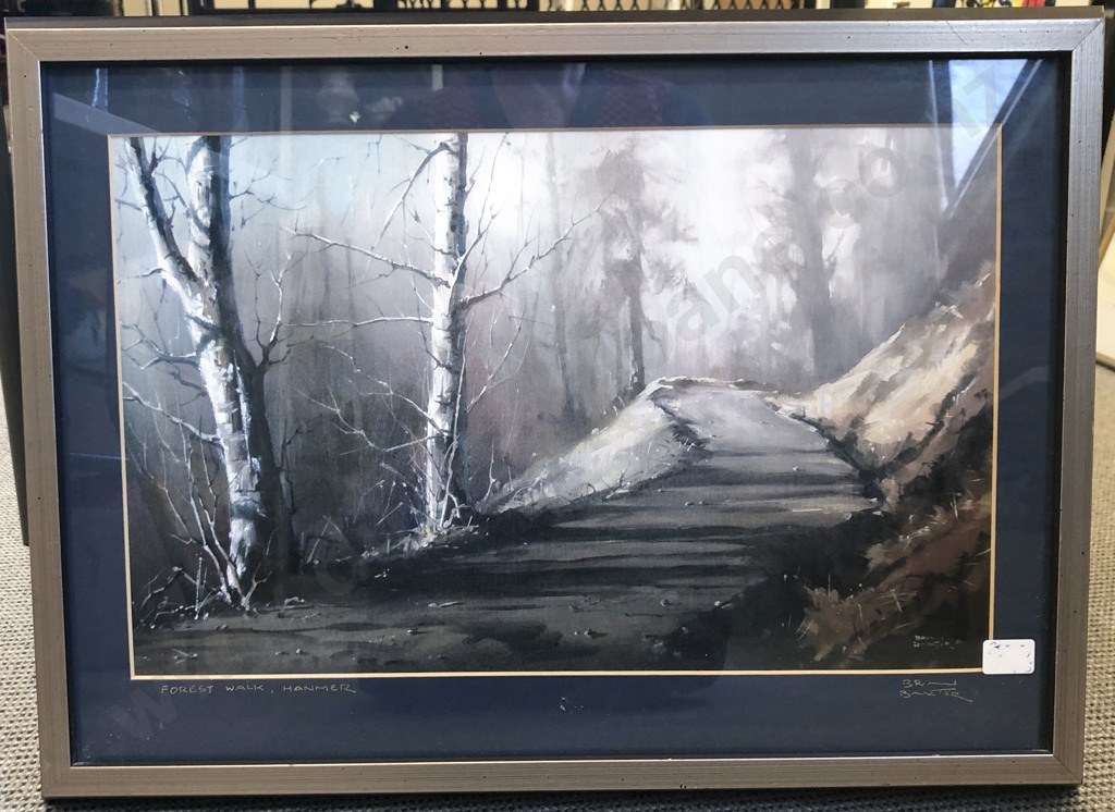 Brian Baxter | Brian Baxter - Forest Walk Hanmer - Signed Print | MutualArt