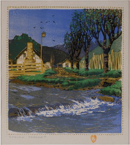 Gustave Baumann | SPRING FRESHET | MutualArt