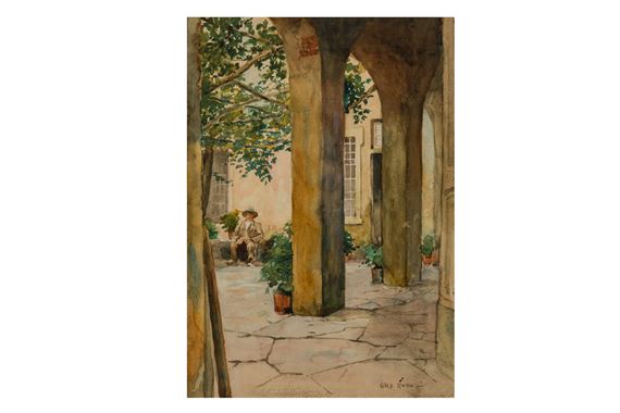 Alex Rollo | Italian Courtyard | MutualArt