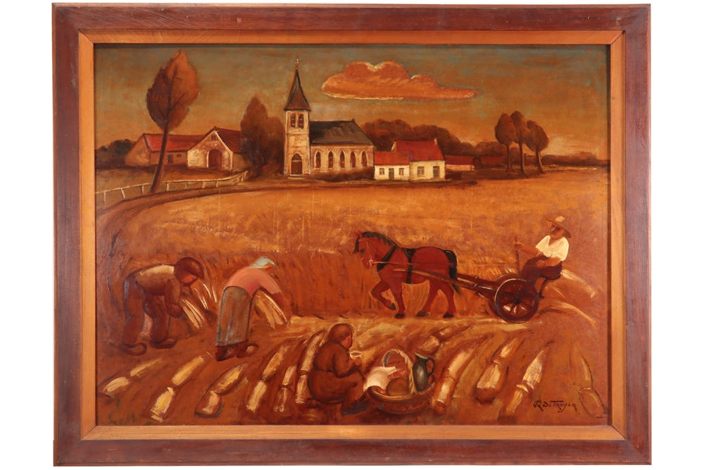 Prosper de Troyer | Oogstende boerenfamilie | MutualArt
