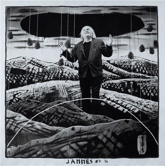 Louis Jammes | Portrait of [Mario] Merz (1987) | MutualArt