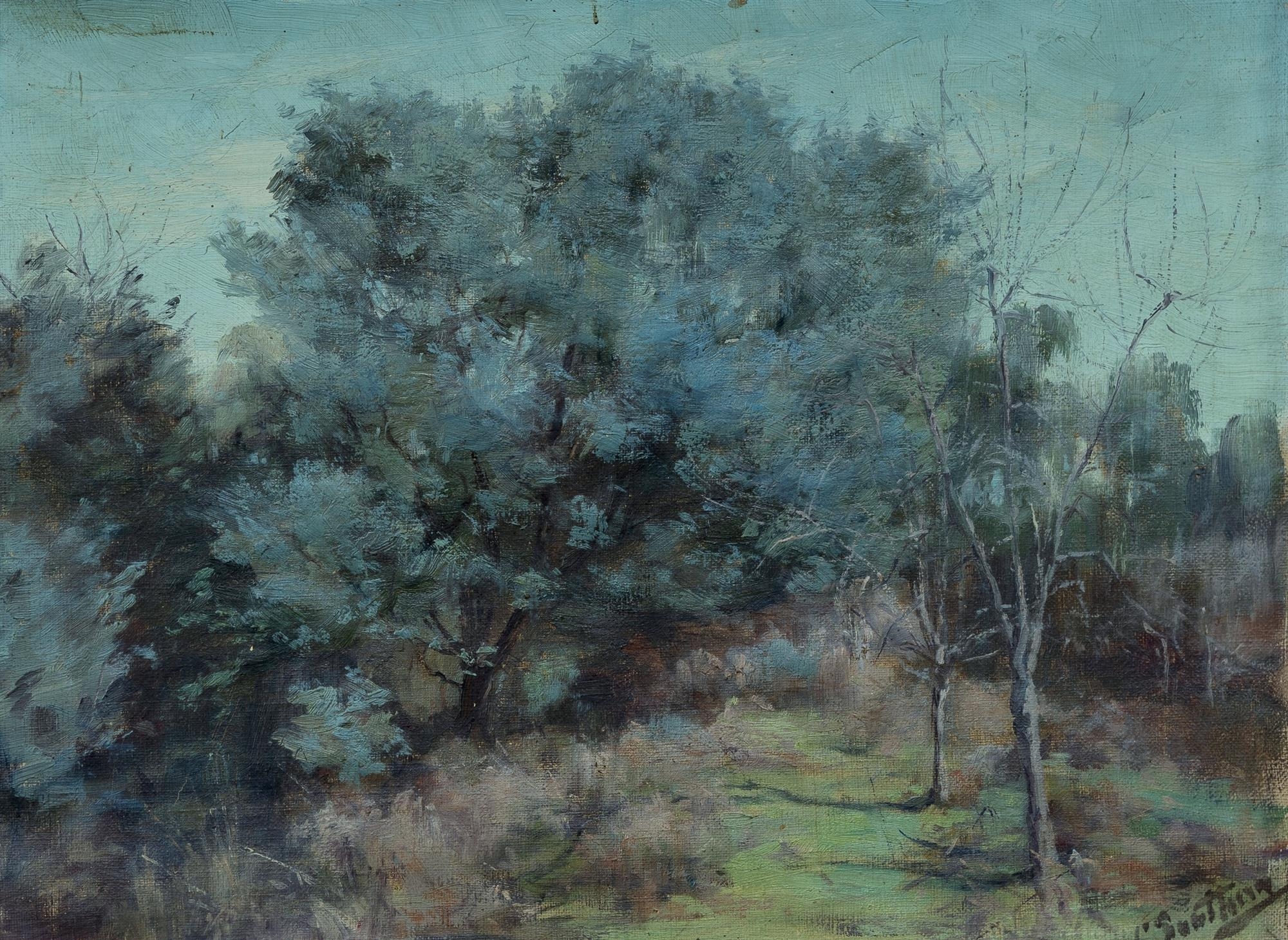 Clara Southern | The Yarra Glimpsed Through Trees | MutualArt