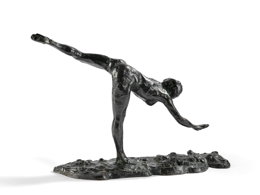 Edgar Degas | Danseuse, arabesque ouverte sur la jambe droite, bras ...