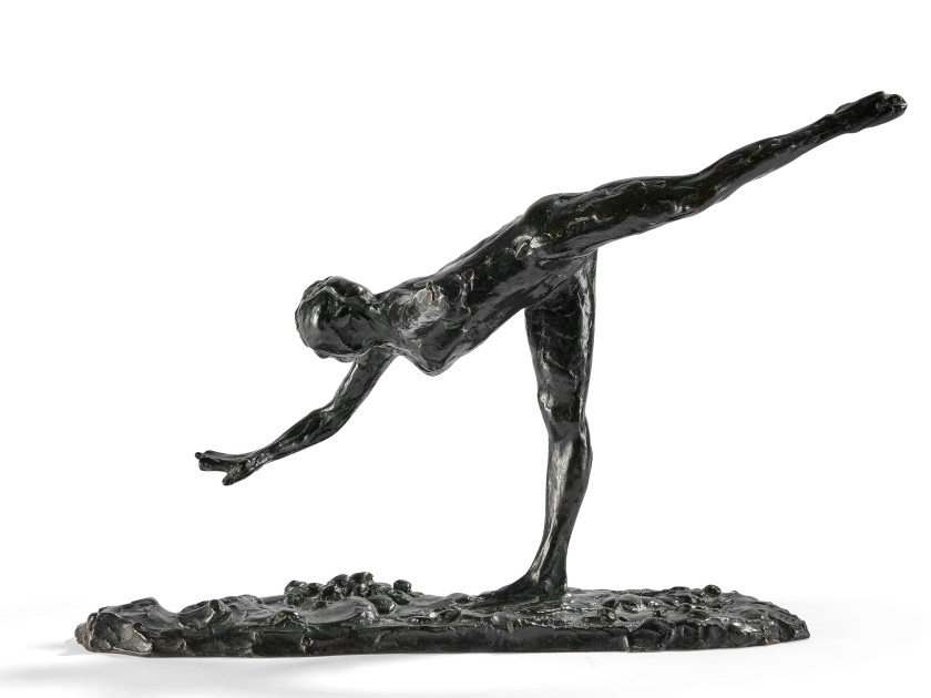 Edgar Degas | Danseuse, arabesque ouverte sur la jambe droite, bras ...