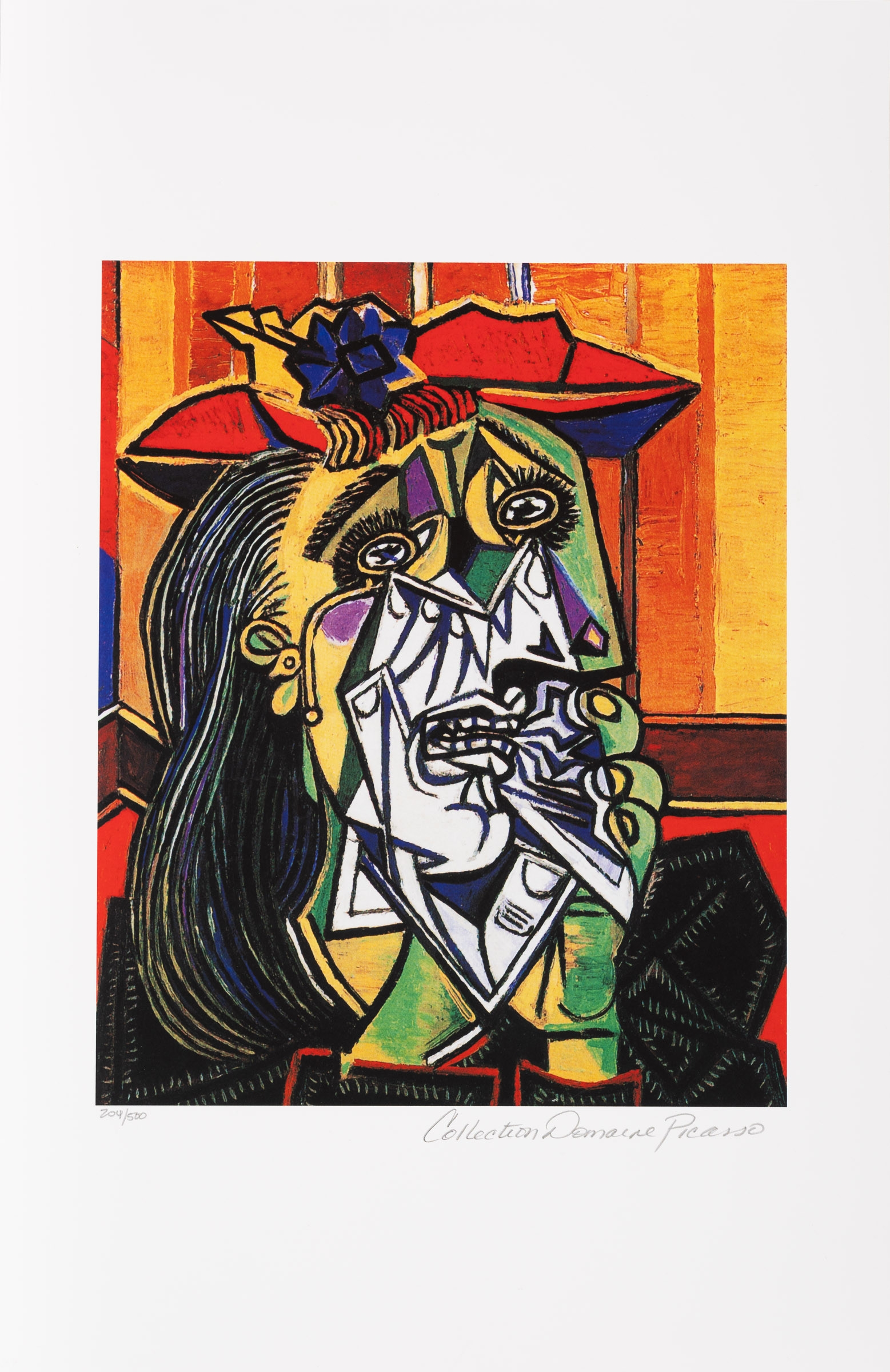 Pablo Picasso | Weeping Woman (In Red Hat) | MutualArt