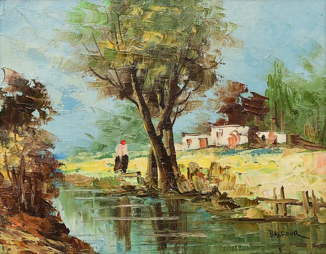 James Lawson Balfour | Figure Resting by the Tree (1907) | MutualArt