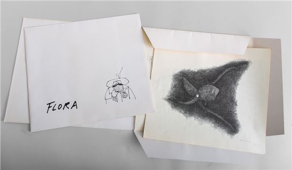 Paul Flora | Mappe mit 15 Tuschezeichnungen | MutualArt
