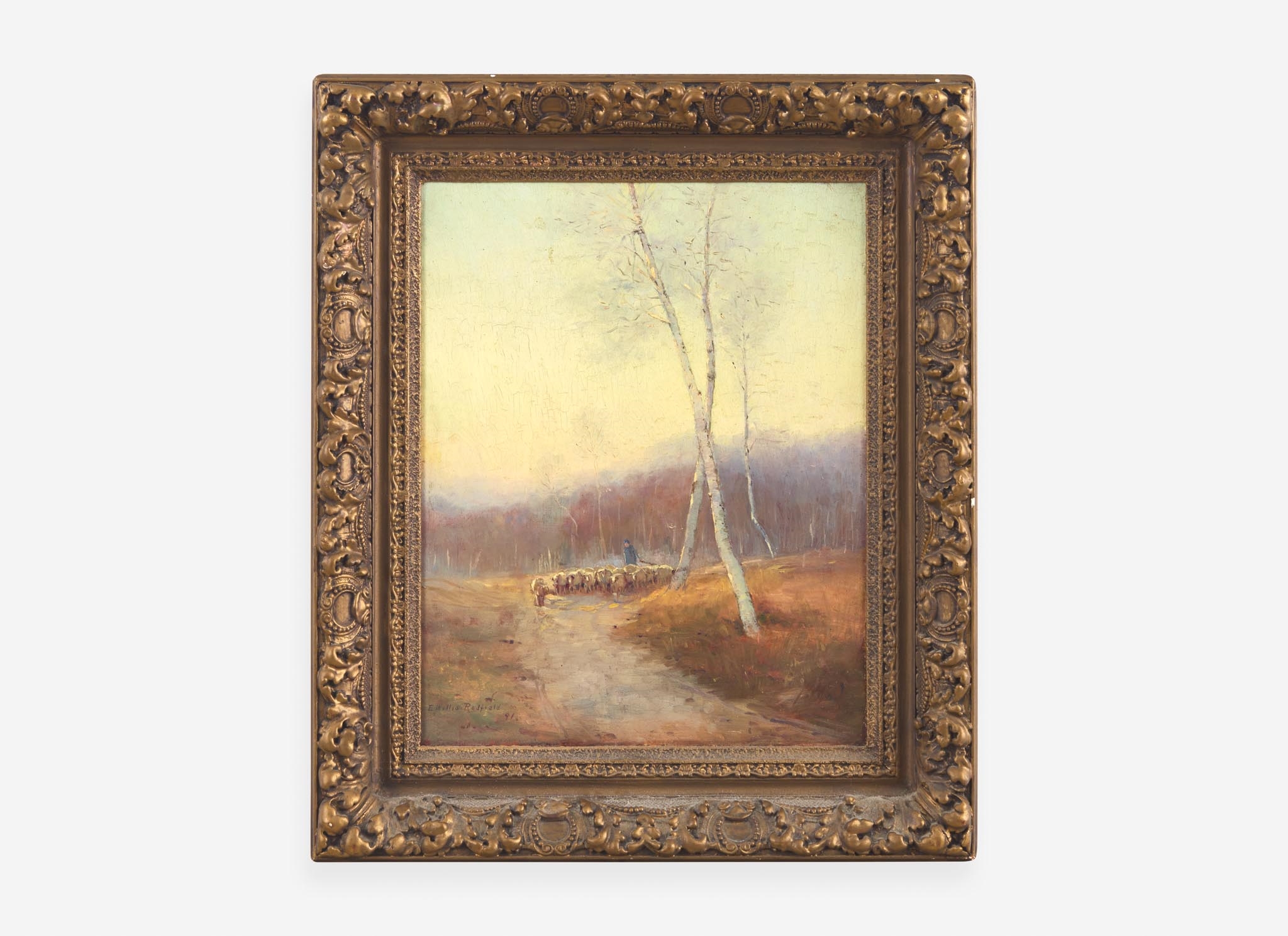 Edward Willis Redfield | Leading the Cattle (1891) | MutualArt