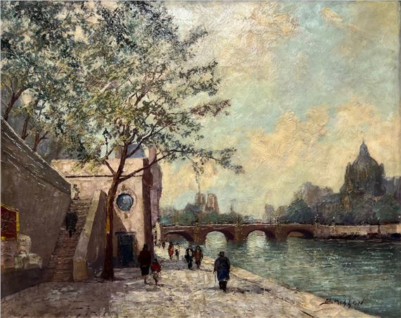 Marcel Brisson | Seine River Walk in Paris | MutualArt