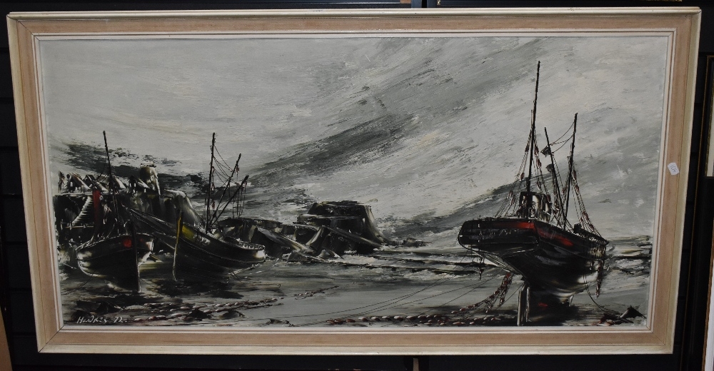 Bill Hawkes | A lively maritime landscape (72) | MutualArt