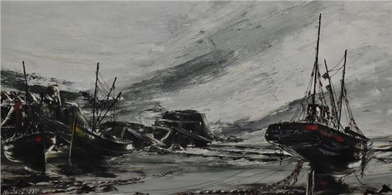 Bill Hawkes | A lively maritime landscape (72) | MutualArt