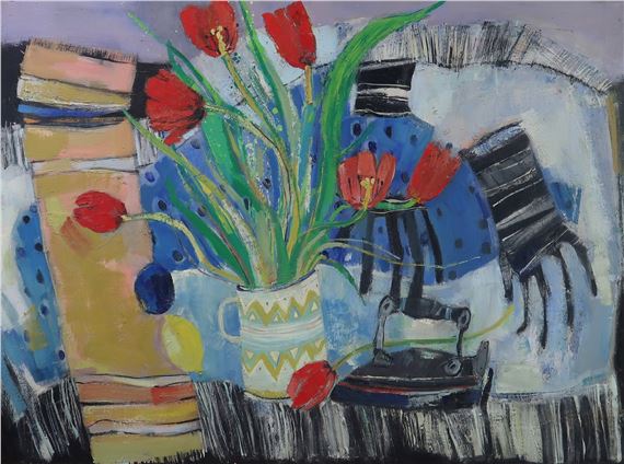 Mary Gallagher | TULIPS AND TABLETOP | MutualArt